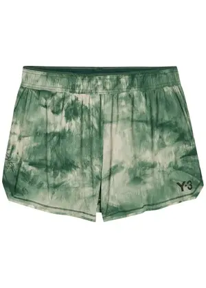 Y3 Printed Stretch-polyamide Running Shorts