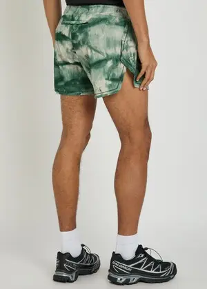 Y3 Printed Stretch-polyamide Running Shorts