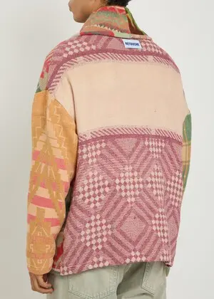 GALLERY DEPT. Logo-embroidered Patterned Cotton-blend Cardigan