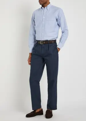 DRAKE'S Cotton Oxford Shirt