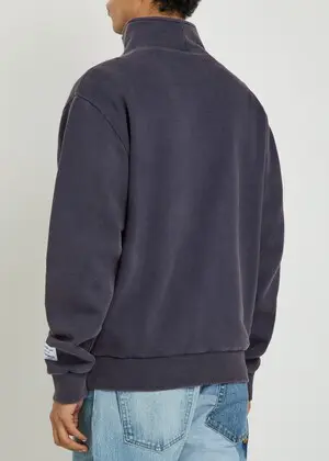 GALLERY DEPT. Logo Half-zip Cotton Sweatshirt - Navy