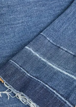 Good American Good Waist Palazzo Cropped Wide-leg Jeans - Navy