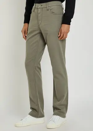 Paige Federal Slim Straight-leg Jeans In Natural Stone - Grey