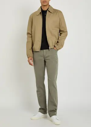 Paige Federal Slim Straight-leg Jeans In Natural Stone - Grey