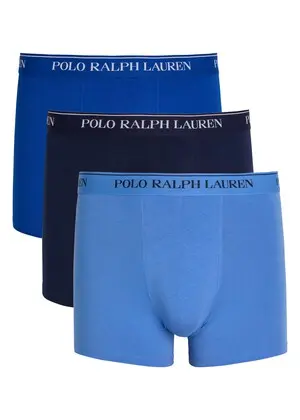 Polo Ralph Lauren Logo-jacquard Stretch-cotton Trunks Blue