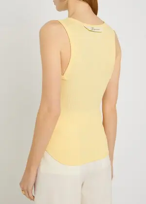 Jacquemus Le Marcel Rone Carré Tank Top - Yellow