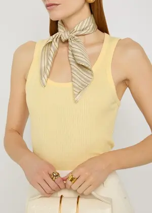 Jacquemus Le Marcel Rone Carré Tank Top - Yellow