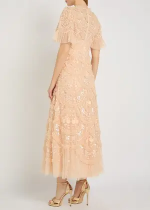 NEEDLE & THREAD Carmen Ruffled Tulle Gown