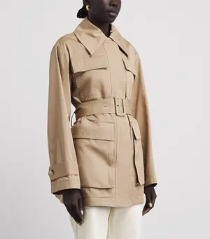 JOSEPH Cotton Short Shama Jacket - Beige