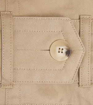 JOSEPH Cotton Cropped Zago Trench Coat