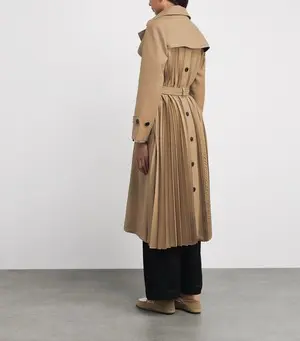 Sandro Pleated Trench Coat