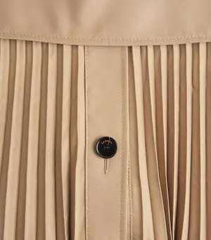Sandro Pleated Trench Coat