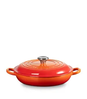 LE CREUSET Cast Iron Shallow Casserole Dish - Orange