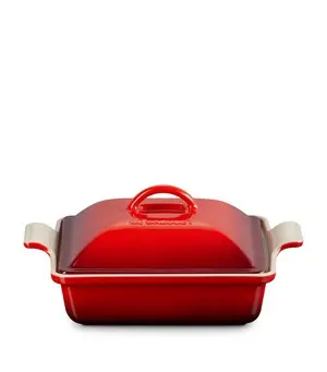 LE CREUSET Stoneware Square Dish - Red
