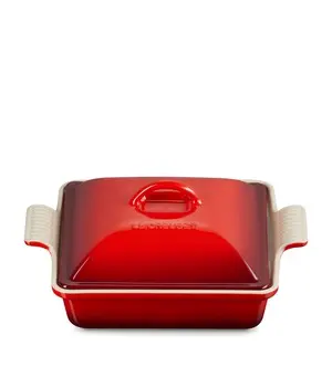 LE CREUSET Stoneware Square Dish - Red