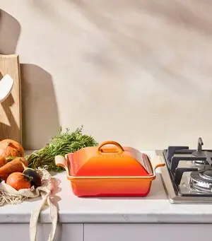 LE CREUSET Stoneware Square Dish - Orange