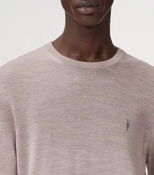ALLSAINTS Merino Wool Mode Sweater - Beige