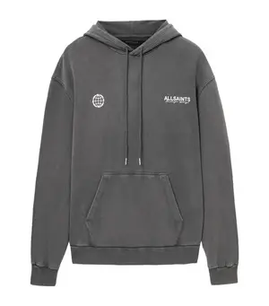 ALLSAINTS Organic Cotton Emblem Hoodie