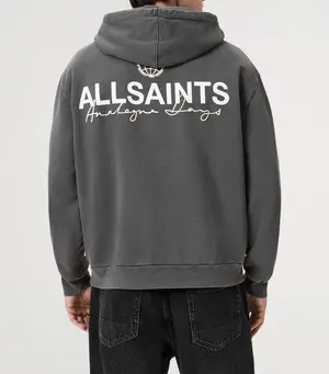 ALLSAINTS Organic Cotton Emblem Hoodie