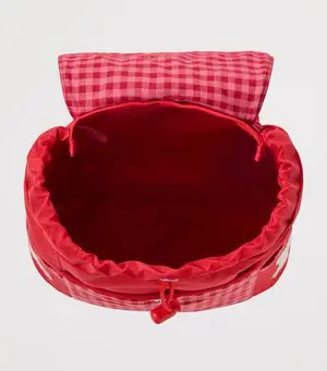 MIKI HOUSE Cotton Chieco Saku Backpack - Red