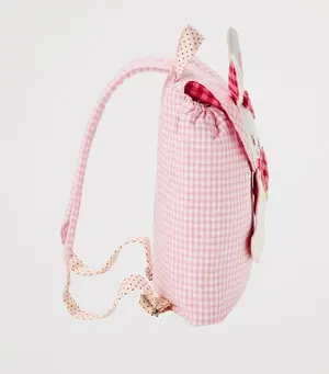 MIKI HOUSE Cotton-blend Chieco Saku Backpack - Pink