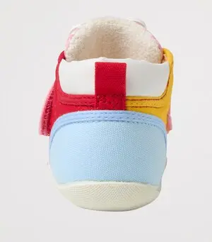 MIKI HOUSE Cotton-blend Appliqué Sneakers