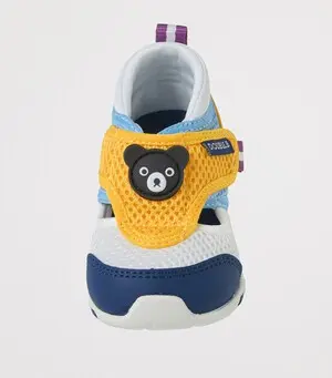 MIKI HOUSE Teddy Bear Sneakers - Navy