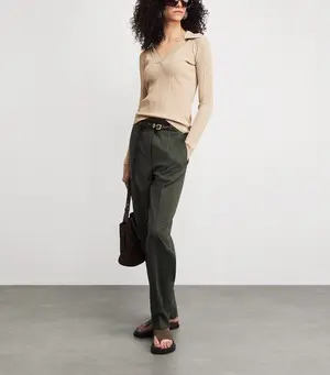 JOSEPH Plissé Chelia Top