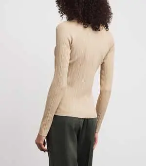 JOSEPH Plissé Chelia Top