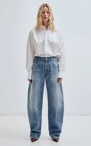 DARKPARK Khris Rigid Wide-leg Jeans - Light Blue