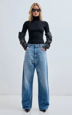DARKPARK Jules Rigid Wide-leg Jeans - Blue