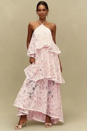 ELLIATT Valencia Tiered Halter Gown