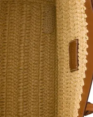 Prada Medium Crochet And Leather Tote Bag