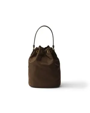 Prada Re-nylon Bucket Bag - Brown