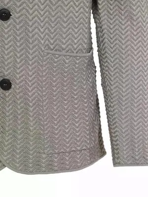 Giorgio Armani Buttoned Textured Jacket