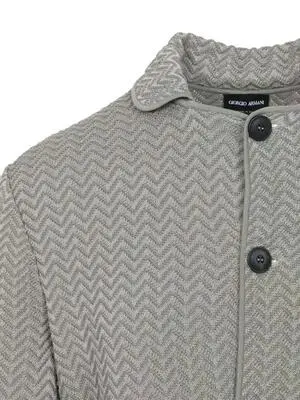 Giorgio Armani Buttoned Textured Jacket