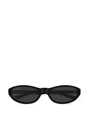 Balenciaga Oval-frame Sunglasses - Black