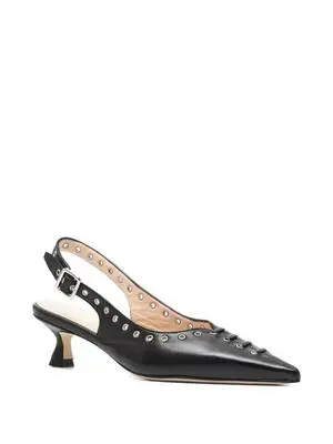 ANNA F. Eyelet Pointed Slingback Shoes