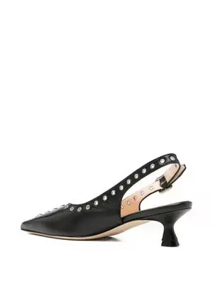 ANNA F. Eyelet Pointed Slingback Shoes