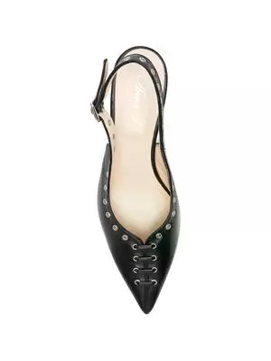 ANNA F. Eyelet Pointed Slingback Shoes