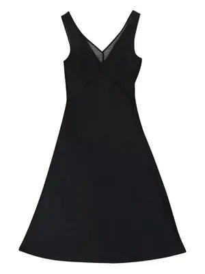 Callipygian V-neck A-line Dress