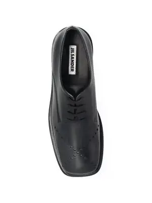 JIL SANDER Perforated Leather Derby Shoes