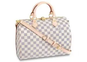 LOUIS VUITTON Speedy Bandouliere Damier Azur 30 - Multicolor