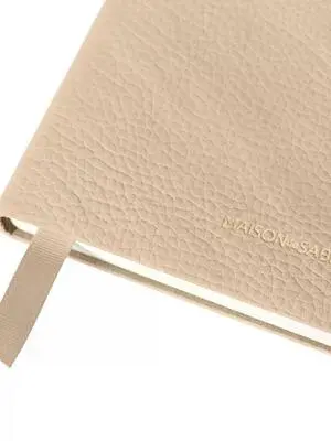 MAISON DE SABRE Leather Notebook - Neutrals