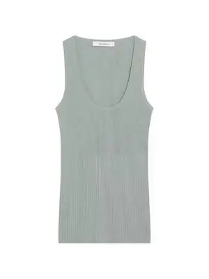 Max Mara Sleeveless Ribbed Knit Top