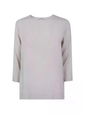 Rossopuro Three-quarter Sleeve Top - Neutrals