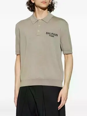 Balmain Logo-detail Polo Shirt