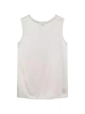 Max Mara Satin Tank Top - White