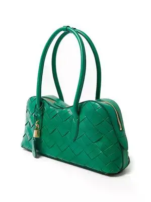 Stella McCartney Ryder Woven Shoulder Bag - Green