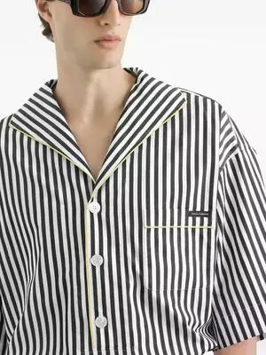 Dolce & Gabbana Striped Poplin Shirt - White